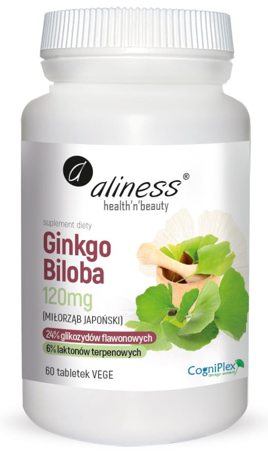 GINKO BILOBA miłorząb japoński 120 mg 60 Vege tab | Sklep ekologiczny ...